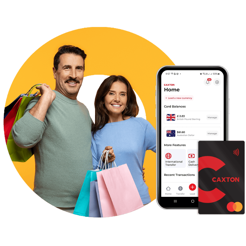 Travel Money Cards | Live Exchange Rates | Caxton Travel Money Card