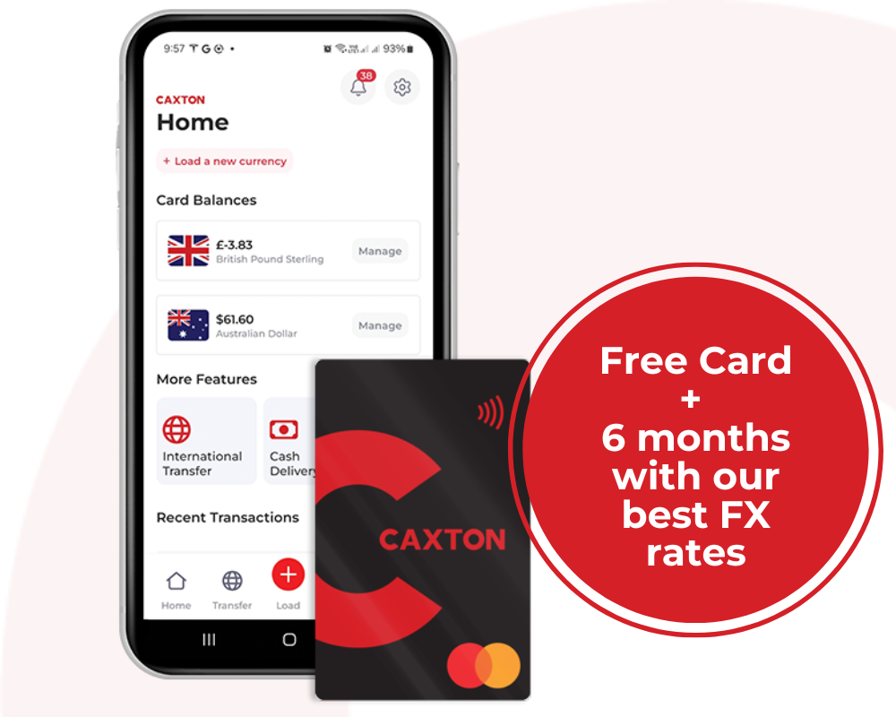 Free Currency Card | Better Rates for Summer Travel | Caxton