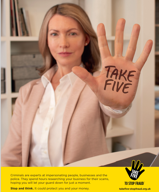 Caxton Supports Take 5 to Stop Fraud